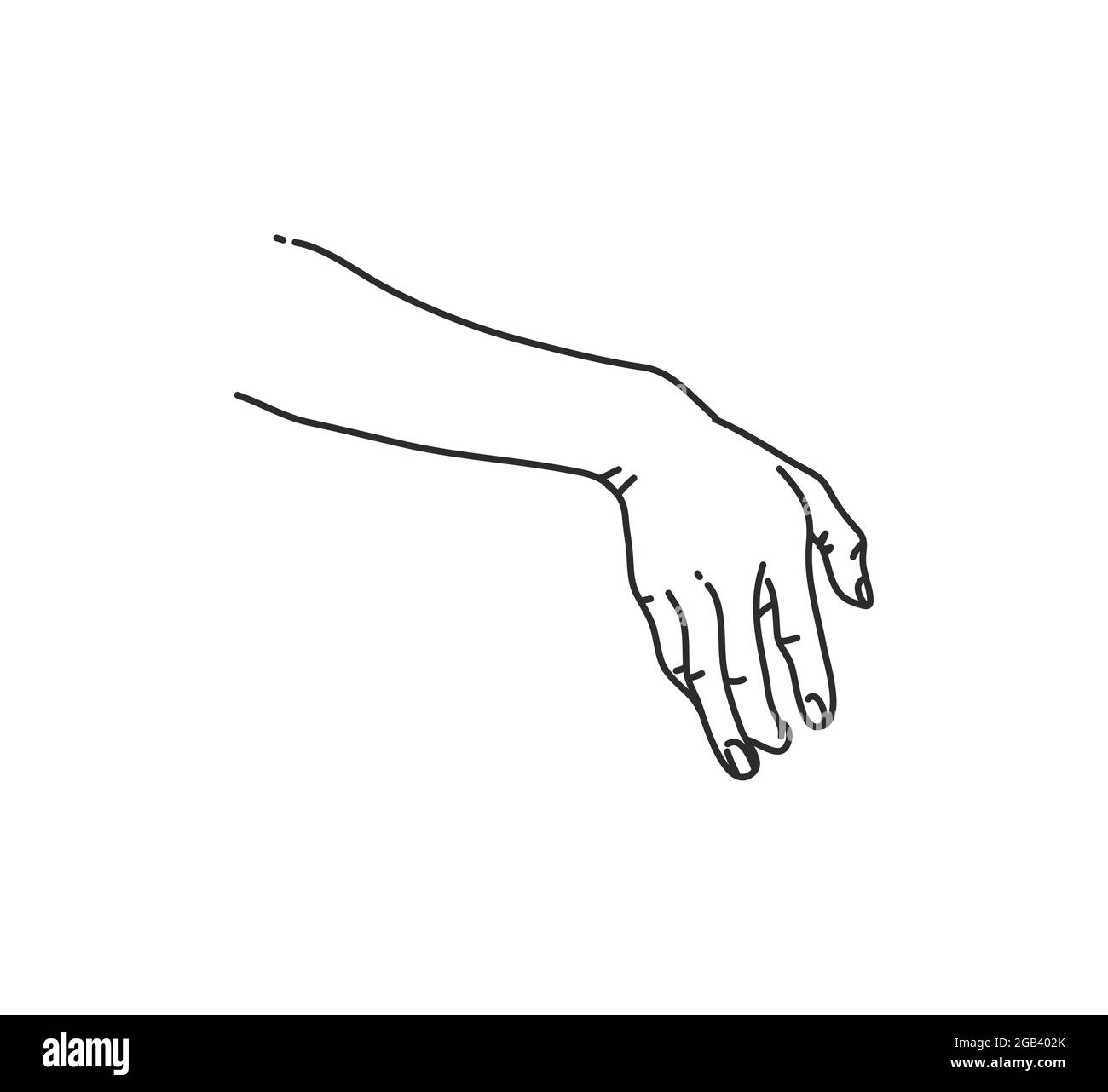 Hand outline hi-res stock photography and images - Alamy