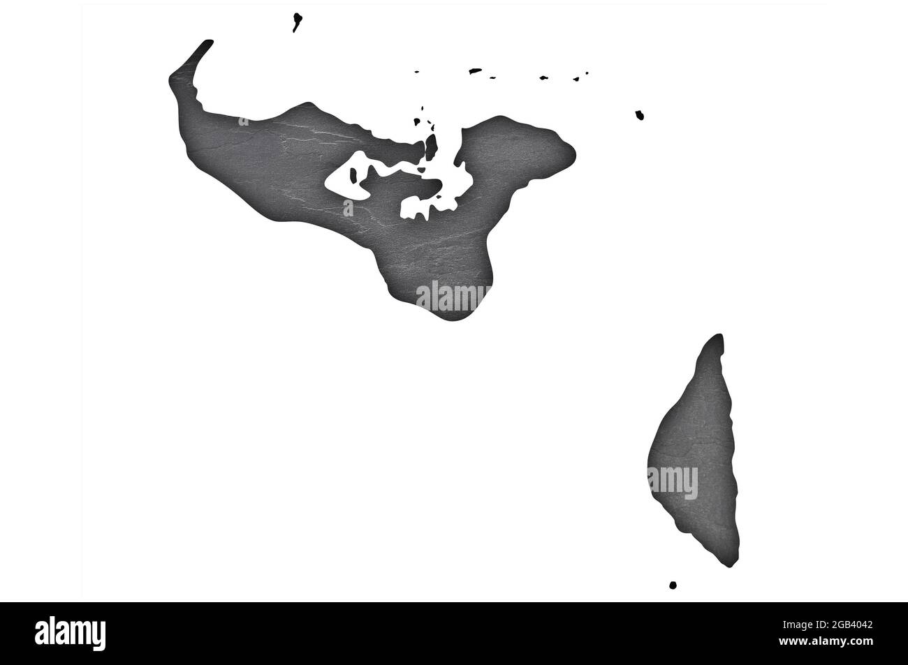 Map of Tonga on dark slate Stock Photo - Alamy
