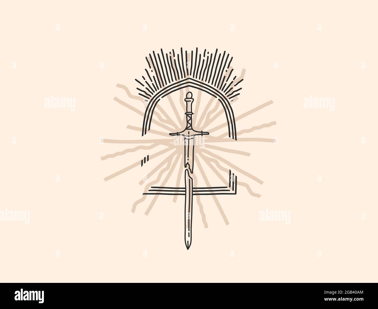 Sword arch Stock Vector Images - Alamy