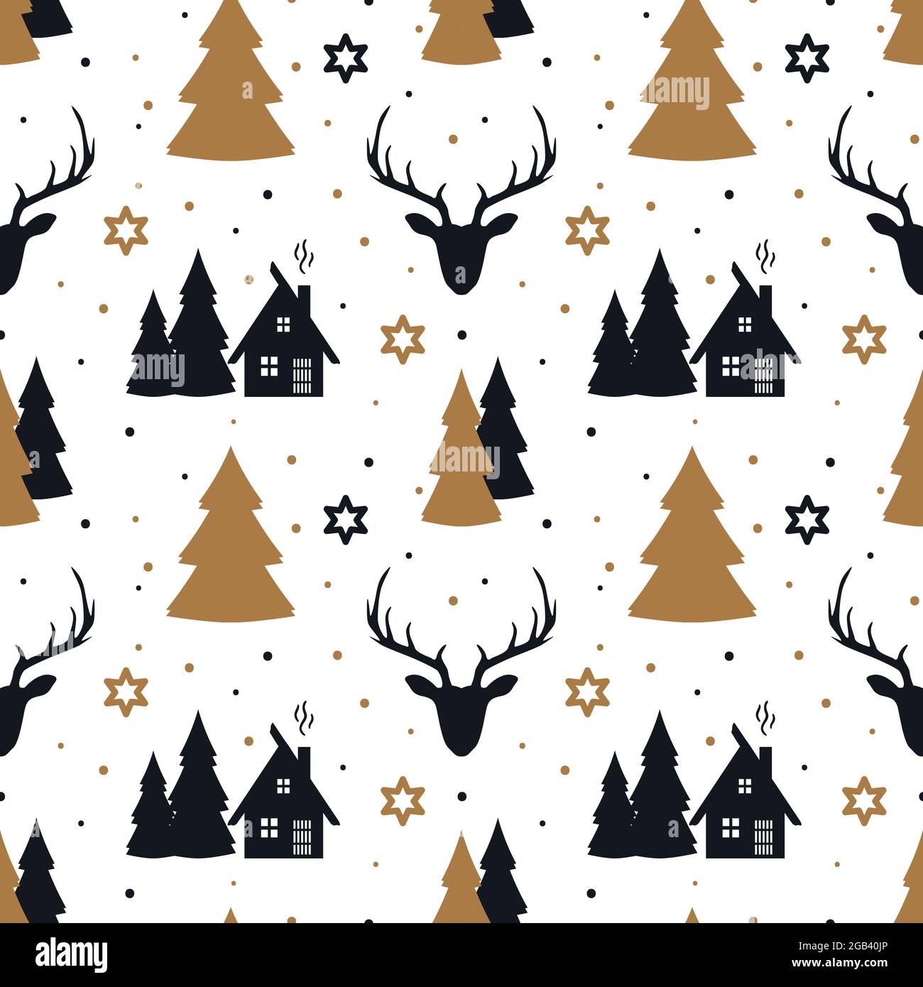Scandinavian style holiday art Stock Vector Images - Alamy
