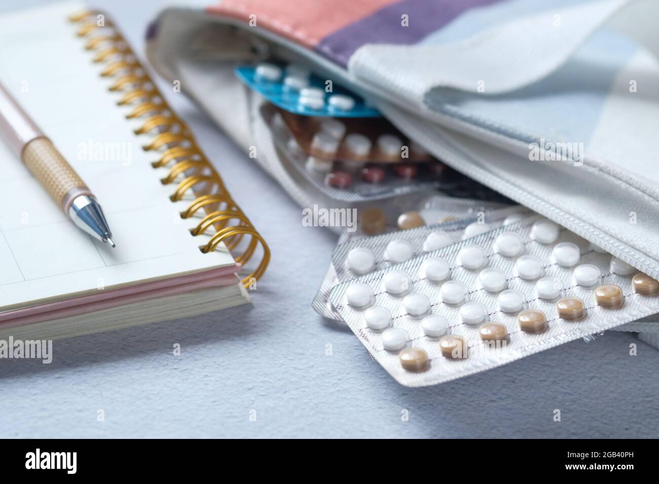 Pills planner hi-res stock photography and images - Alamy