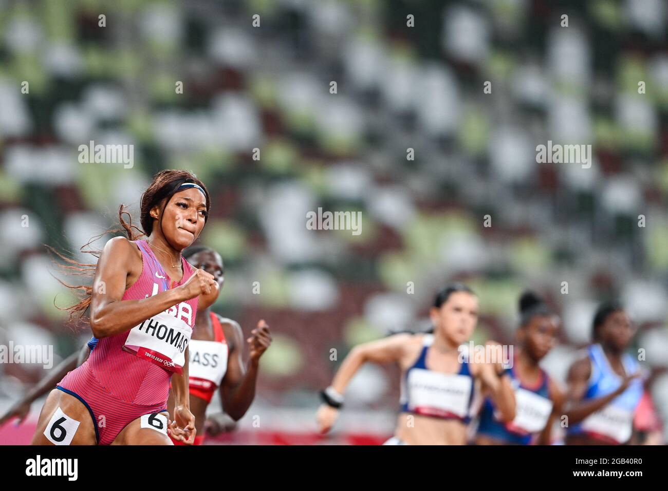 Tokyo, Japan. 02nd Aug, 2021. TOKYO, JAPAN - AUGUST 2: Gabrielle Thomas ...