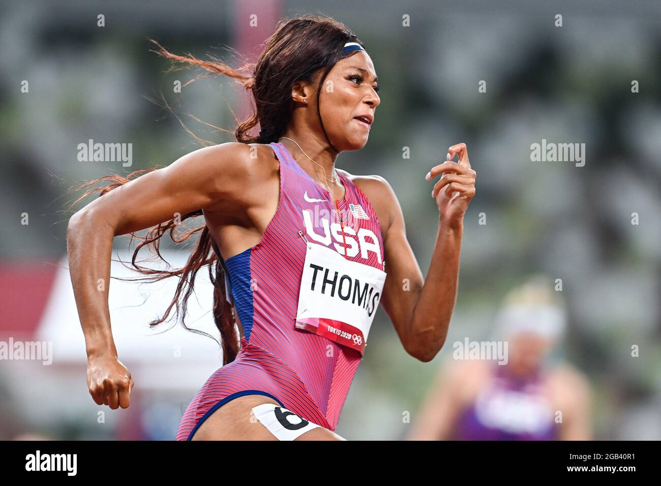 Tokyo, Japan. 02nd Aug, 2021. TOKYO, JAPAN - AUGUST 2: Gabrielle Thomas ...