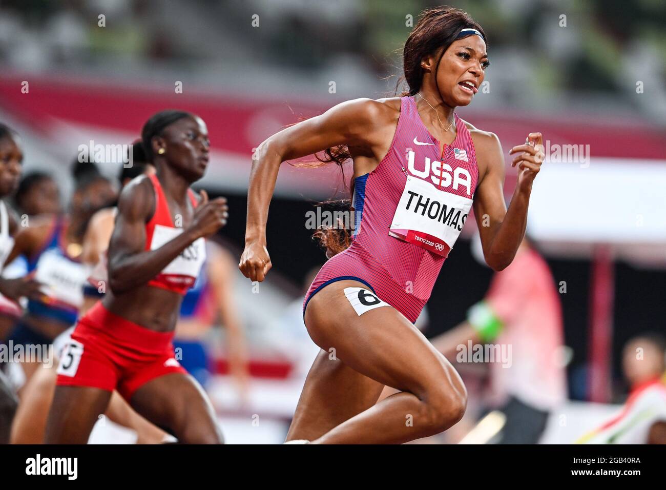 Tokyo, Japan. 02nd Aug, 2021. TOKYO, JAPAN - AUGUST 2: Gabrielle Thomas ...