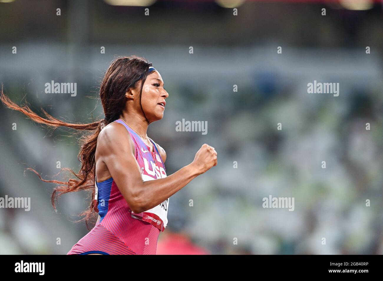 Tokyo, Japan. 02nd Aug, 2021. TOKYO, JAPAN - AUGUST 2: Gabrielle Thomas ...