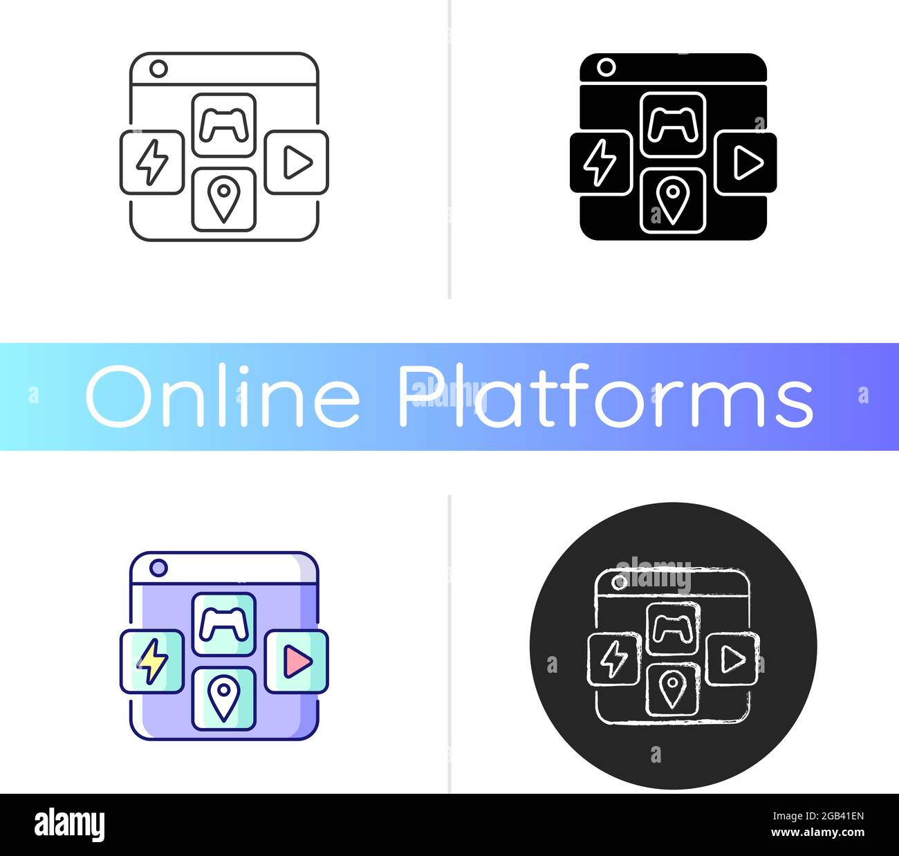 App distribution platforms icon Stock Vector Image & Art - Alamy