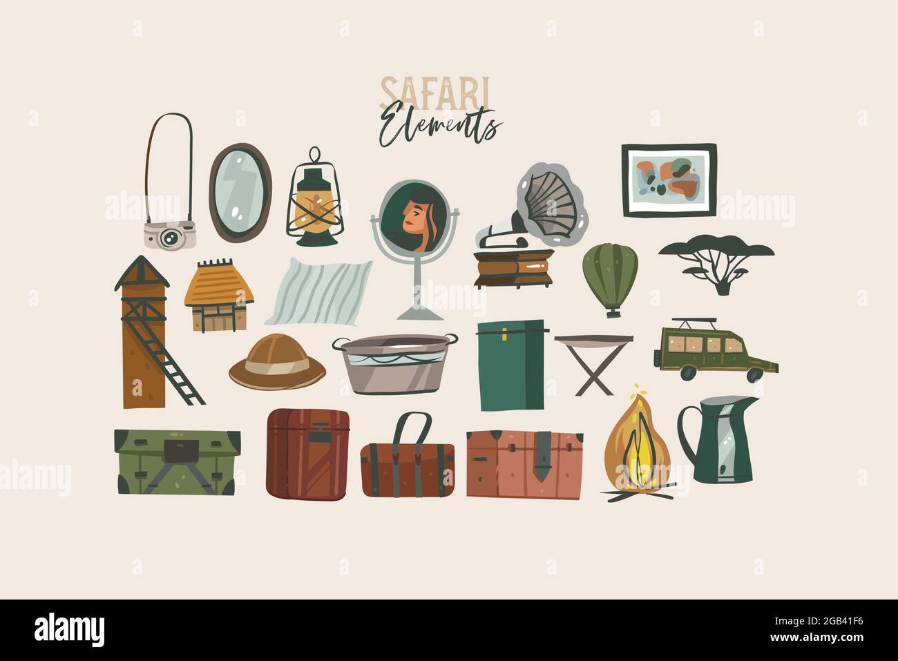 Jungle journey Stock Vector Images - Alamy