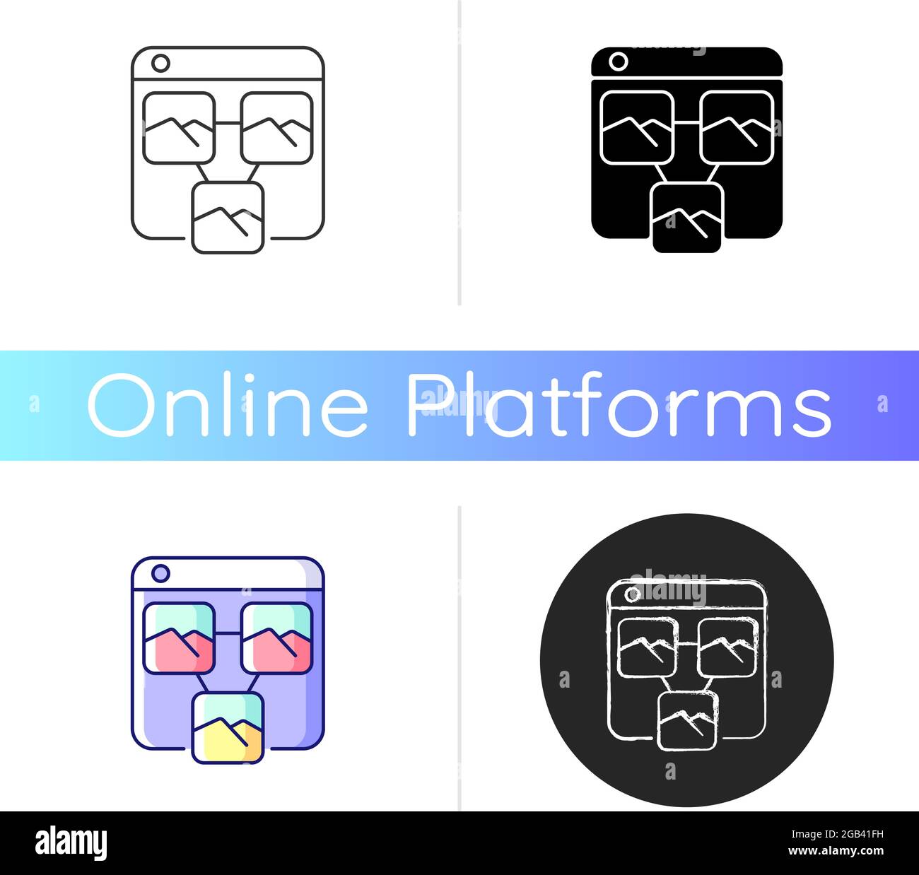 Platforms image Stock Vector Images - Alamy