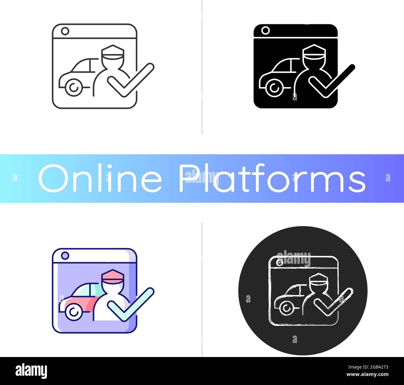 Ride hailing app Stock Vector Images - Alamy