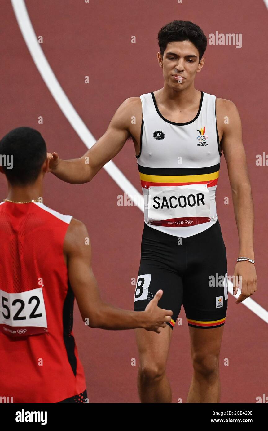 Belgian Jonathan Sacoor looks dejected after the semi-finals of the ...