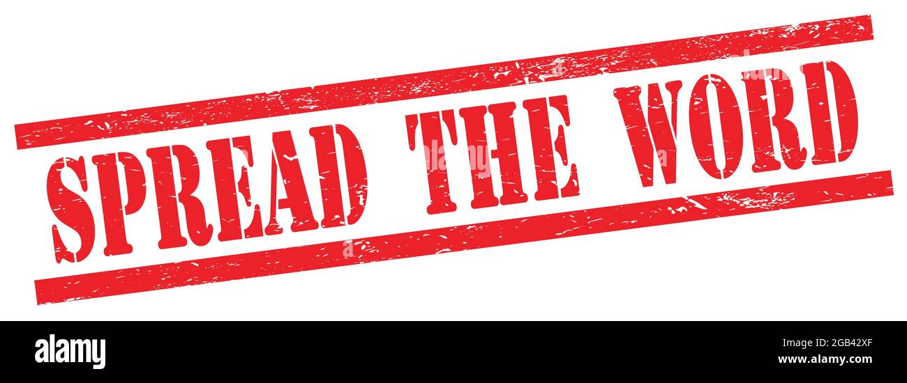 Spread the word rubber stamp hi-res stock photography and images - Alamy