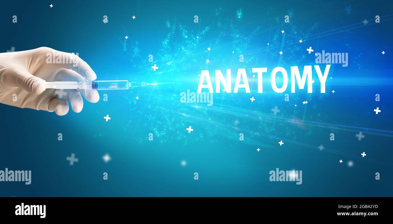 Syringe, medical injection in hand Stock Photo - Alamy