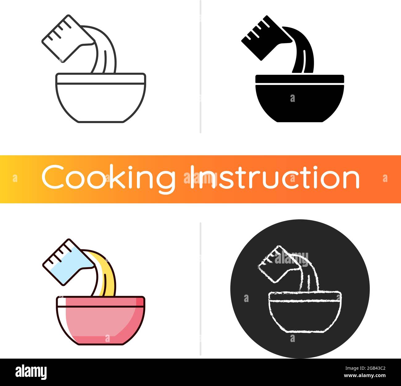 Pour cooking ingredient icon Stock Vector Image & Art - Alamy
