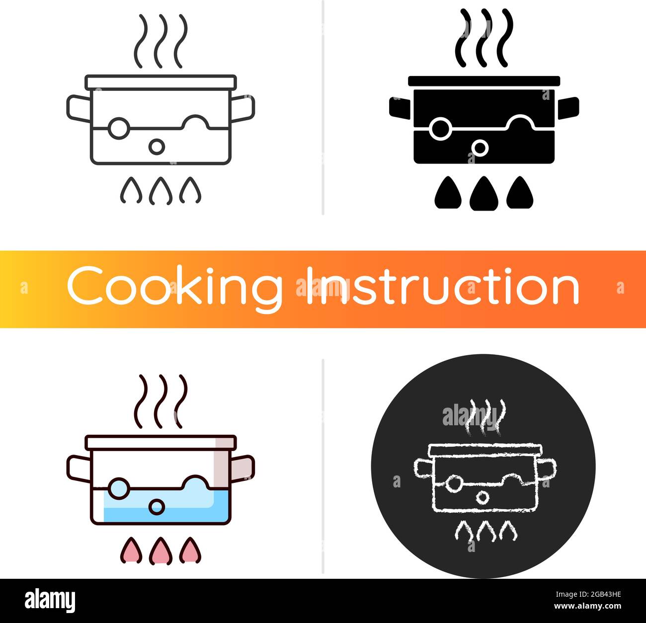 Boil for cooking icon Stock Vector Image & Art - Alamy
