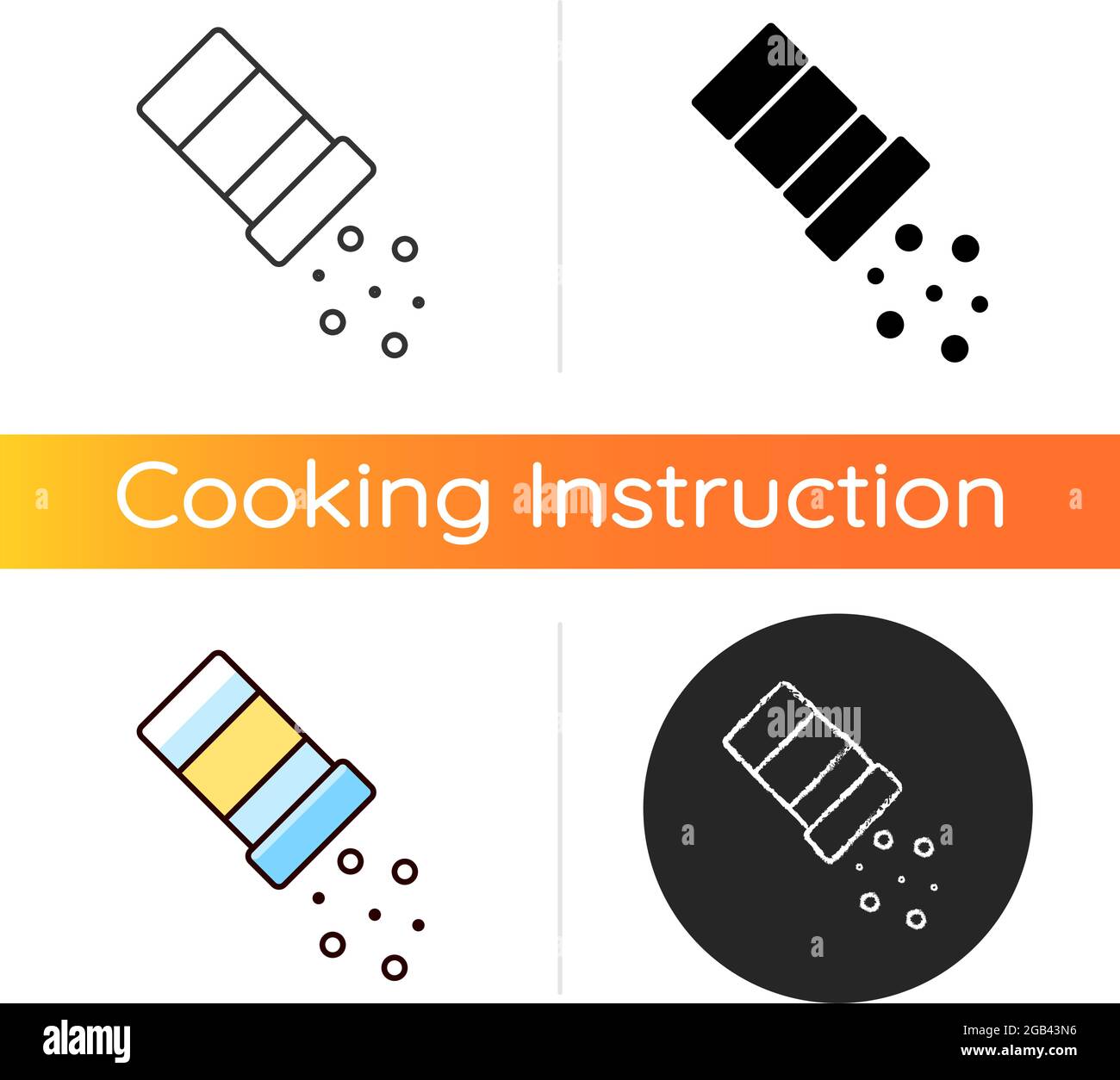 Pour salt Stock Vector Images - Alamy