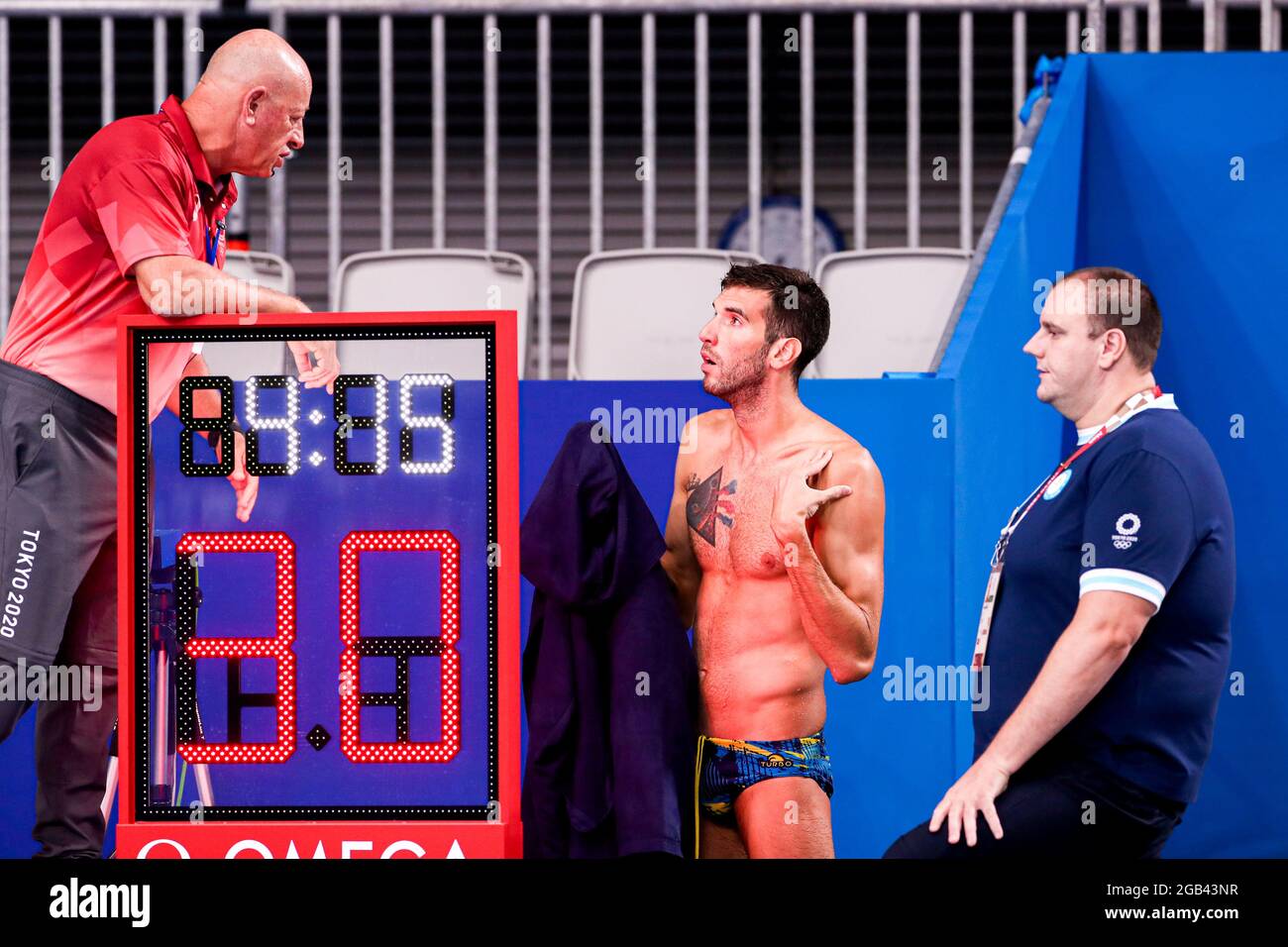 Tokyo, Japan. 02nd Aug, 2021. TOKYO, JAPAN - AUGUST 2: Referee Michael ...