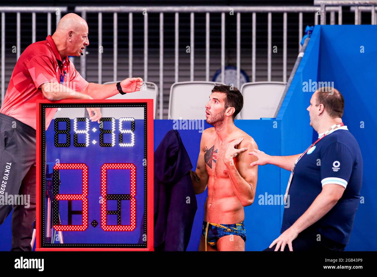 Tokyo, Japan. 02nd Aug, 2021. TOKYO, JAPAN - AUGUST 2: Referee Michael ...