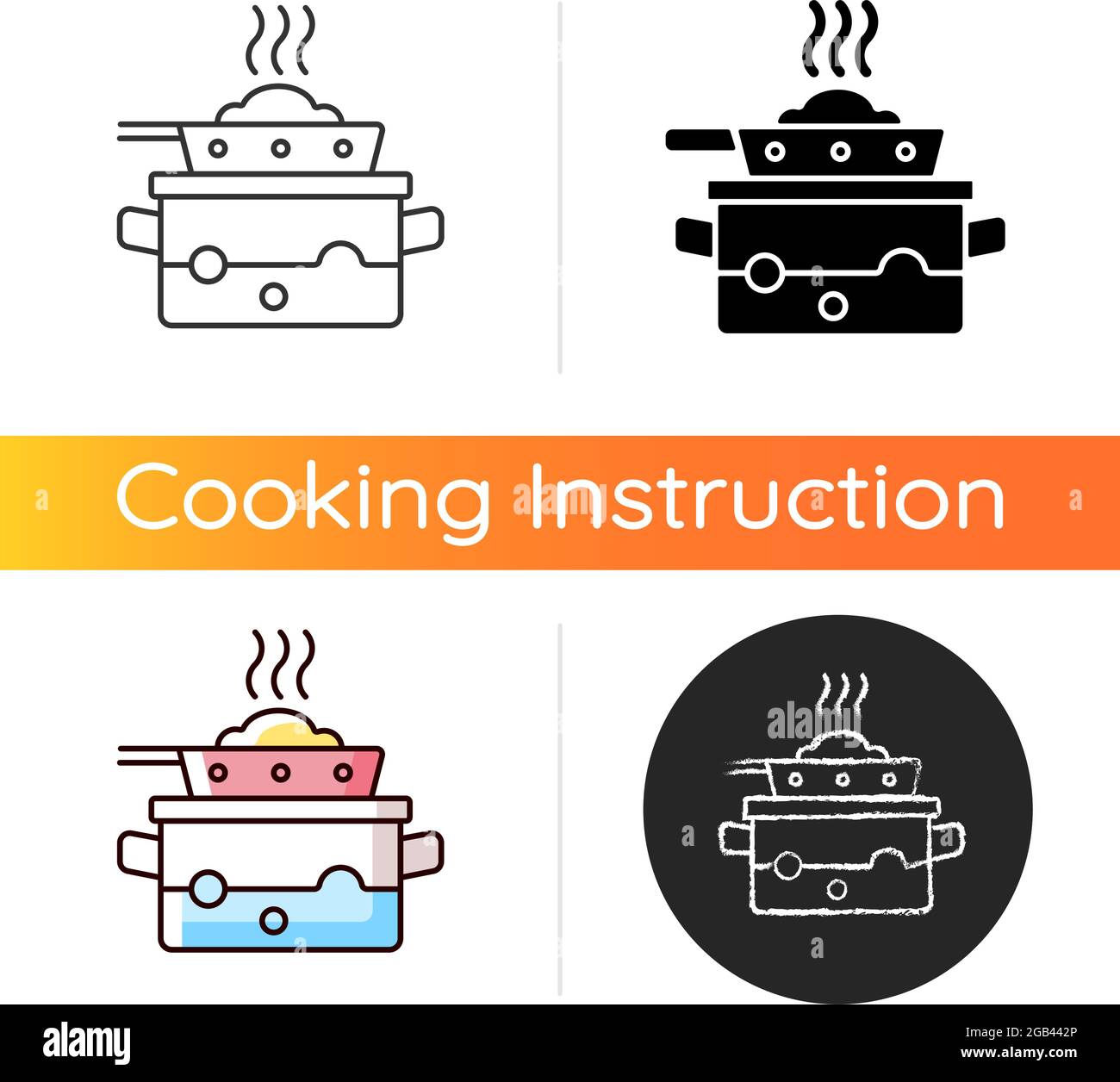 Steam for cooking icon Stock Vector Image & Art - Alamy