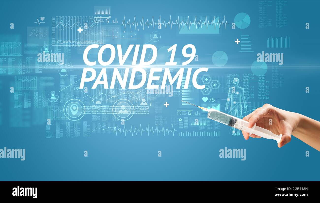 Syringe needle with virus vaccine Stock Photo - Alamy