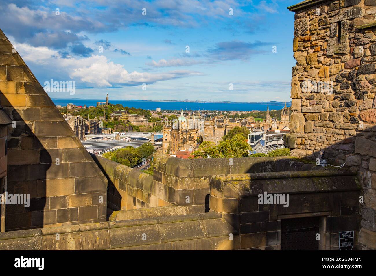 Different views of Edinburgh's great haunted castle, passages, corners ...