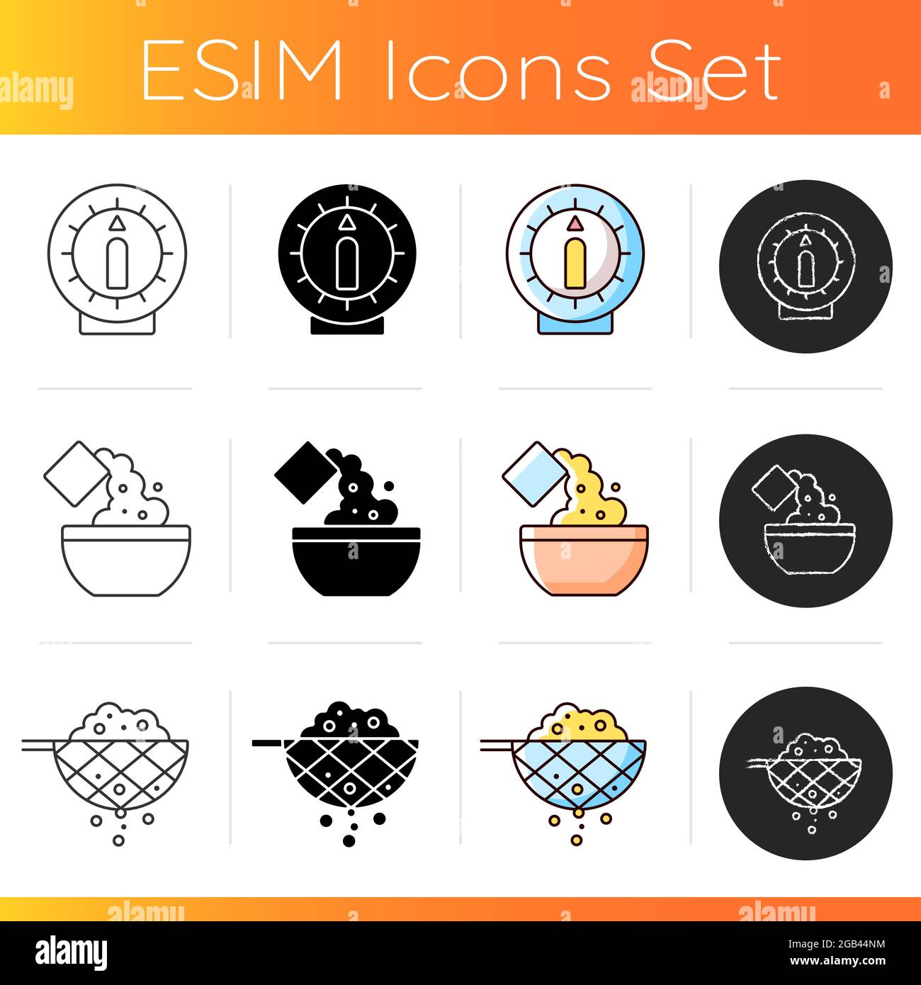 Culinary icons set Stock Vector Image & Art - Alamy