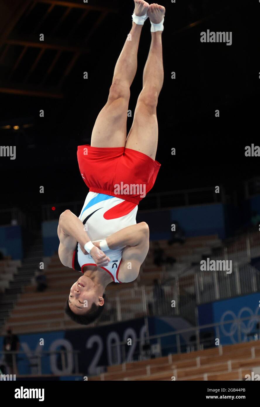 Shin wins gold in vault South Korean gymnast Shin Jea-hwan performs in ...