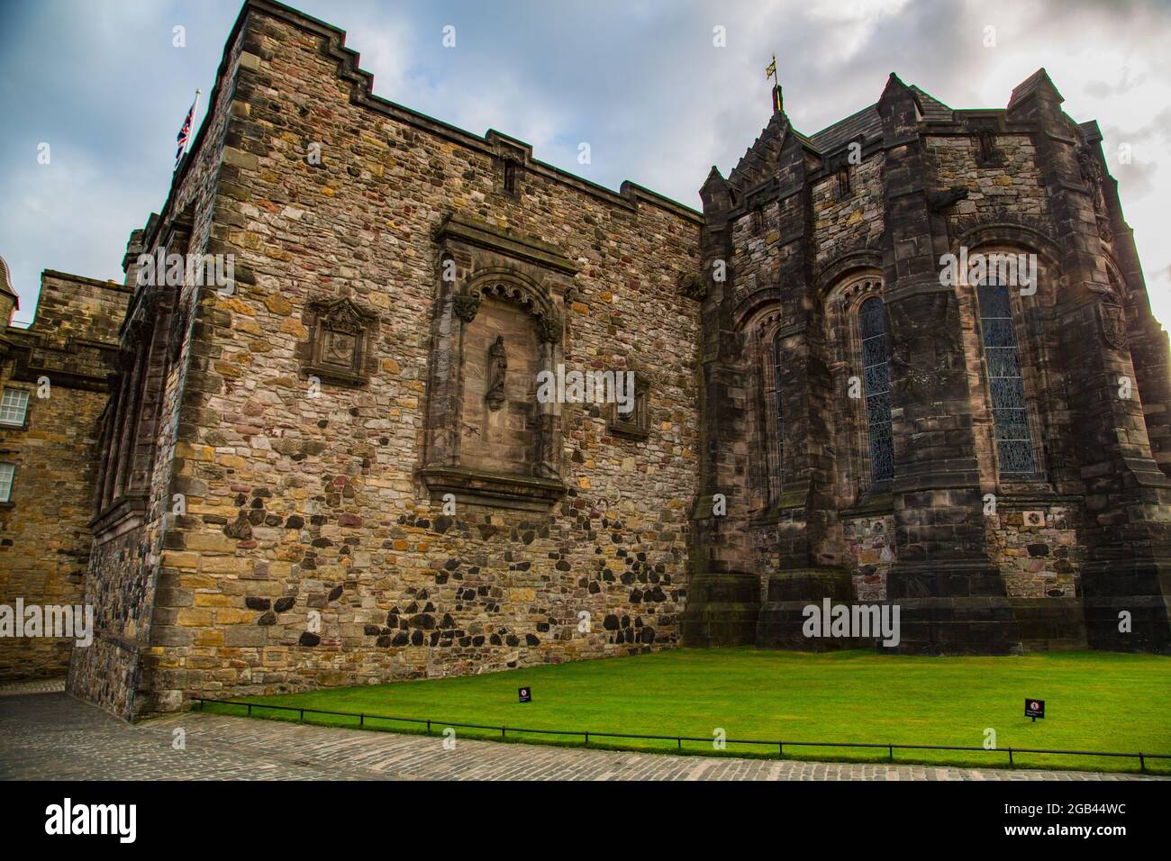 Different views of Edinburgh's great haunted castle, passages, corners ...