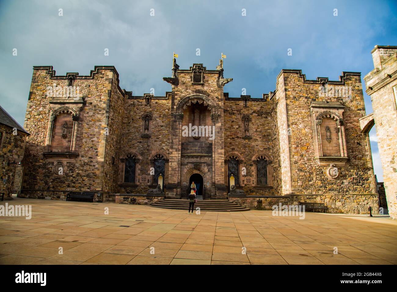 Different views of Edinburgh's great haunted castle, passages, corners ...