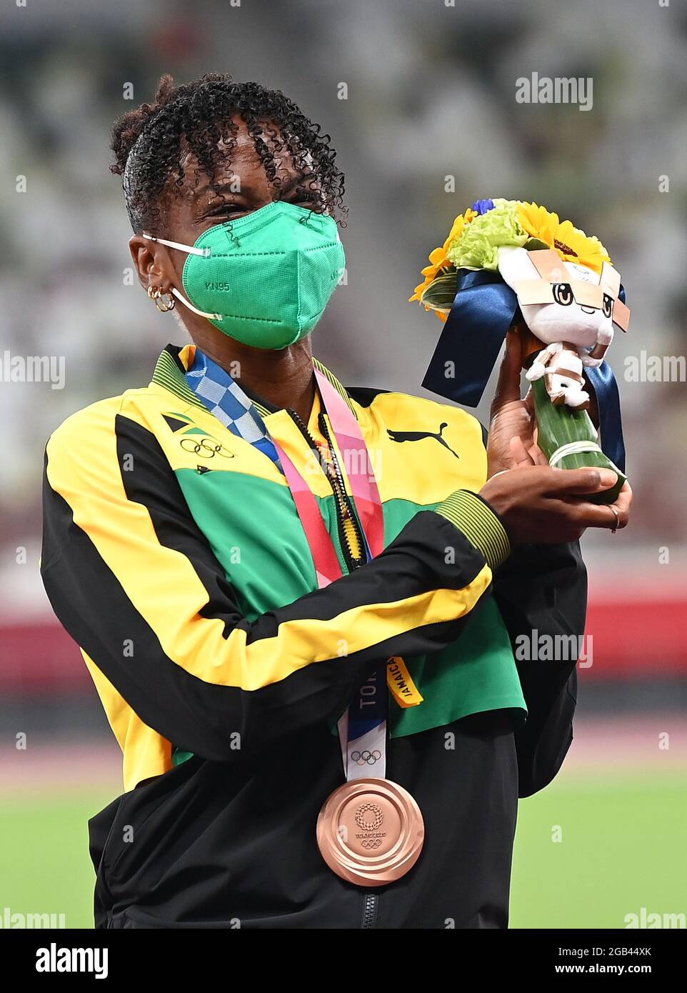 Tokyo, Japan. 2nd Aug, 2021. Bronze medalist Megan Tapper of Jamaica ...