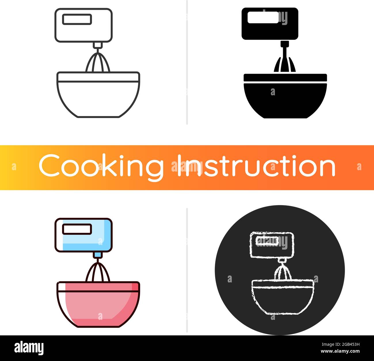 Electric dough mixer icon Stock Vector Images - Alamy