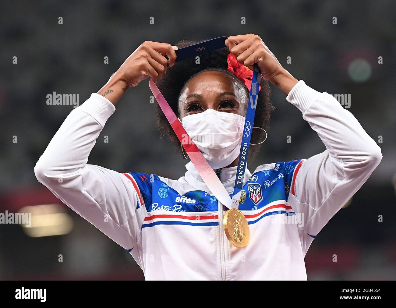 Tokyo, Japan. 2nd Aug, 2021. Gold medalist Jasmine Camacho-Quinn of ...