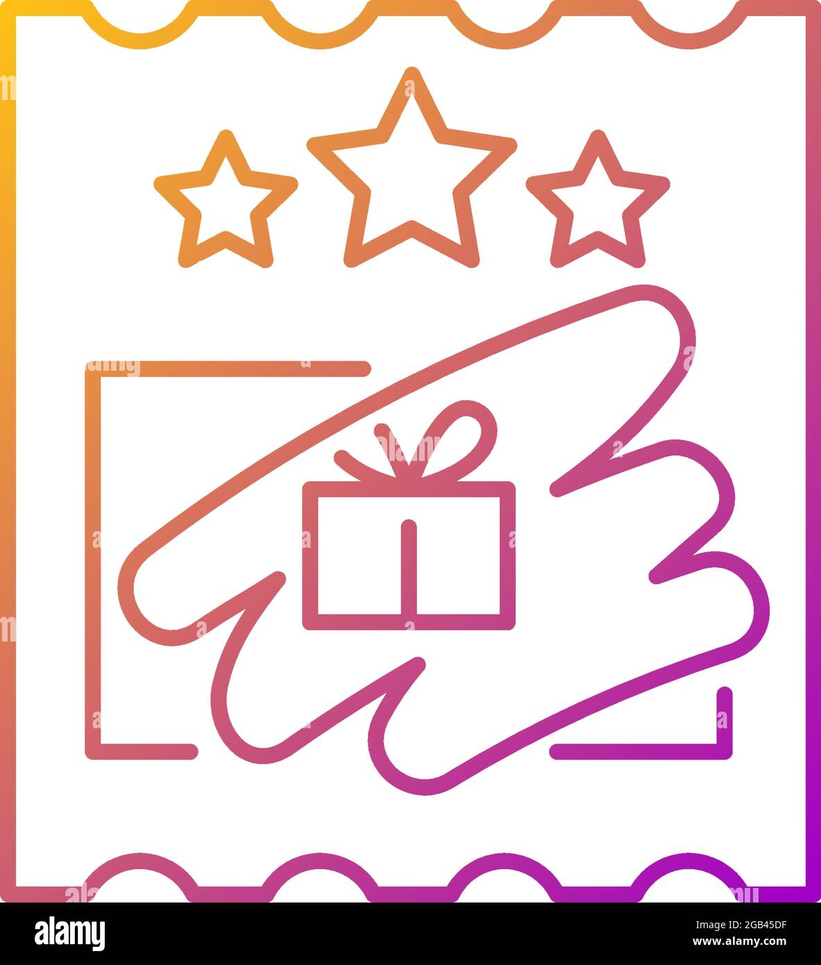 Scratch cards gradient linear vector icon. Scratching off covering for ...