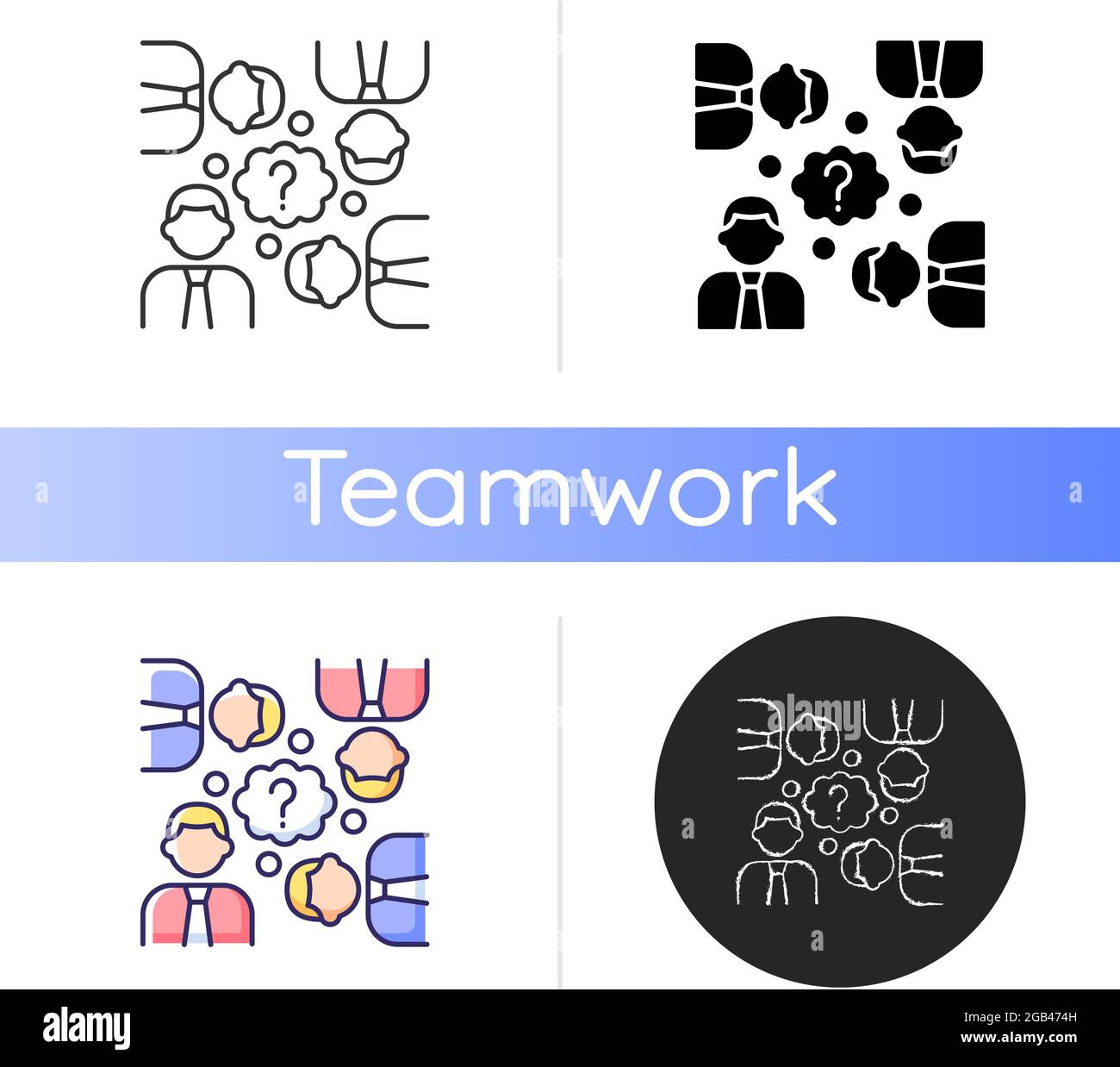 Collective thinking icon Stock Vector Image & Art - Alamy