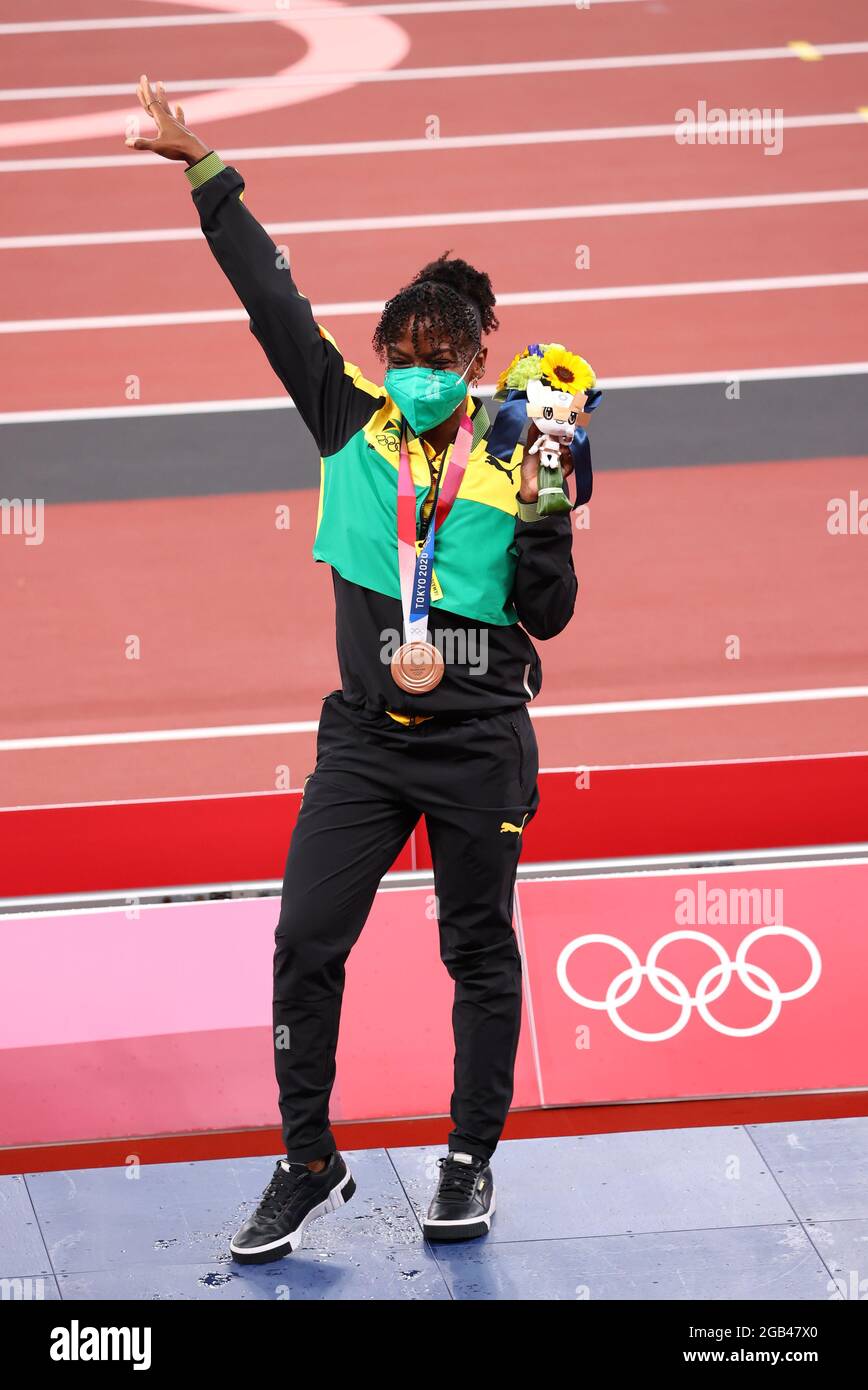 Tokyo, Japan. 2nd Aug, 2021. TAPPER Megan Bronze medal (JAM) Athletics ...
