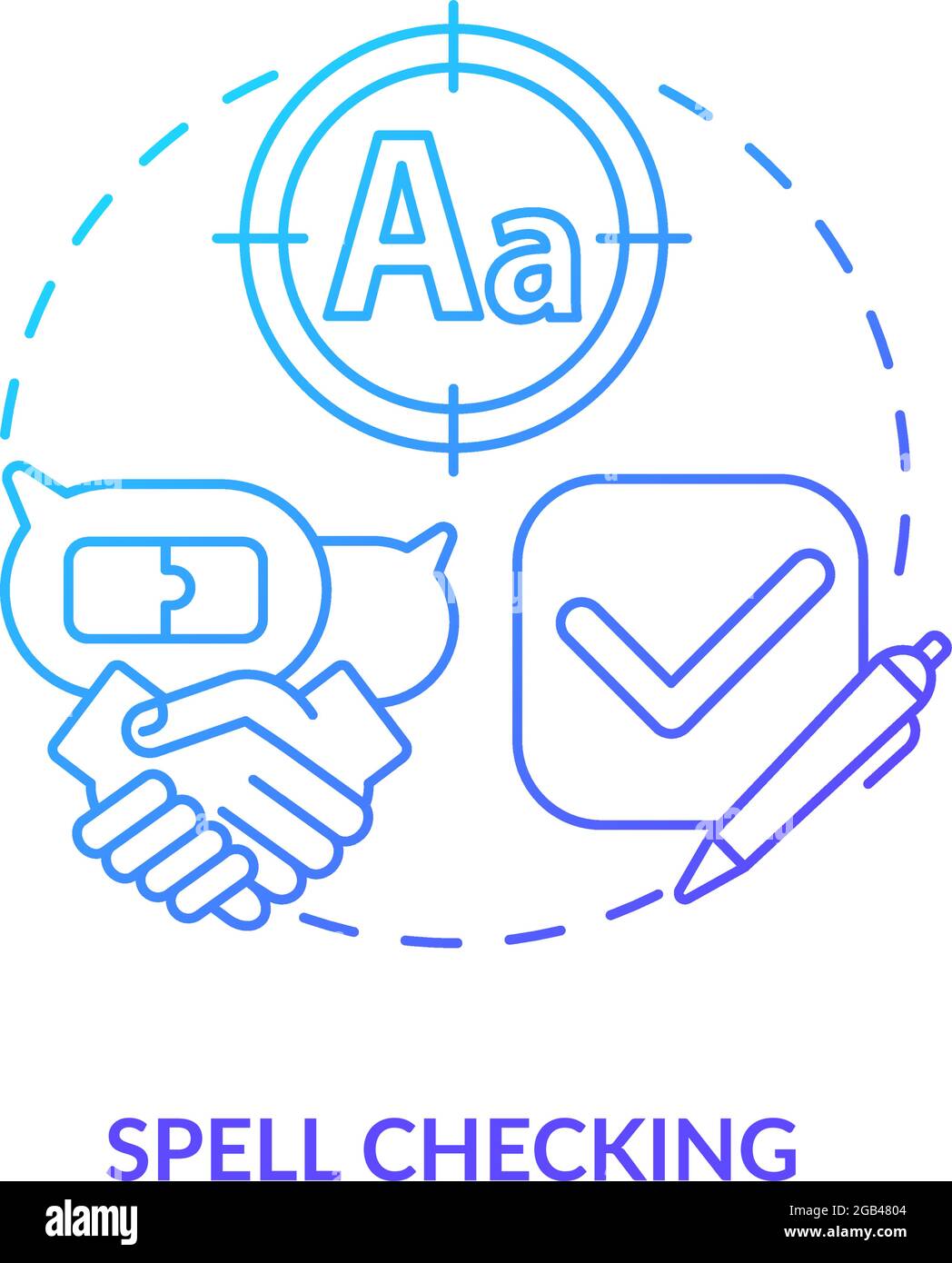 Grammar checker Stock Vector Images - Alamy