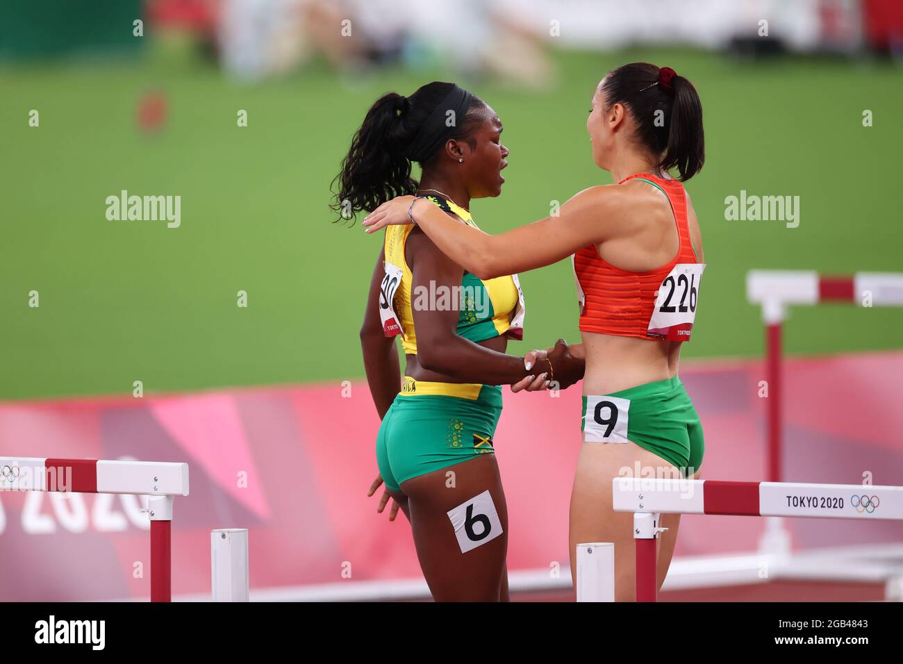 Tokyo, Japan. 1st Aug, 2021. THOMPSON Yanique (JAM) and KOZAK Luca (HUN ...