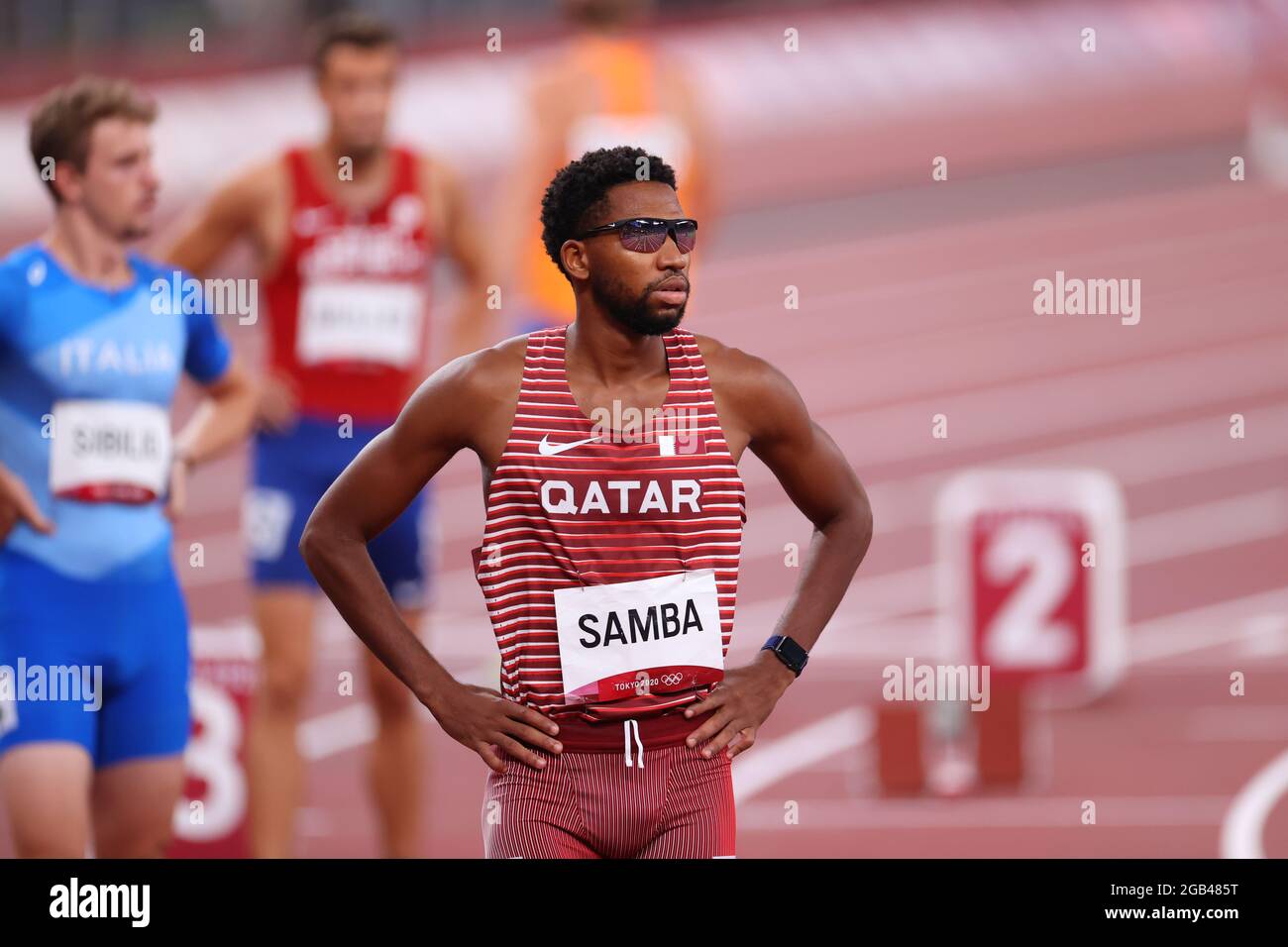 Abderrahman samba hurdles hi-res stock photography and images - Alamy