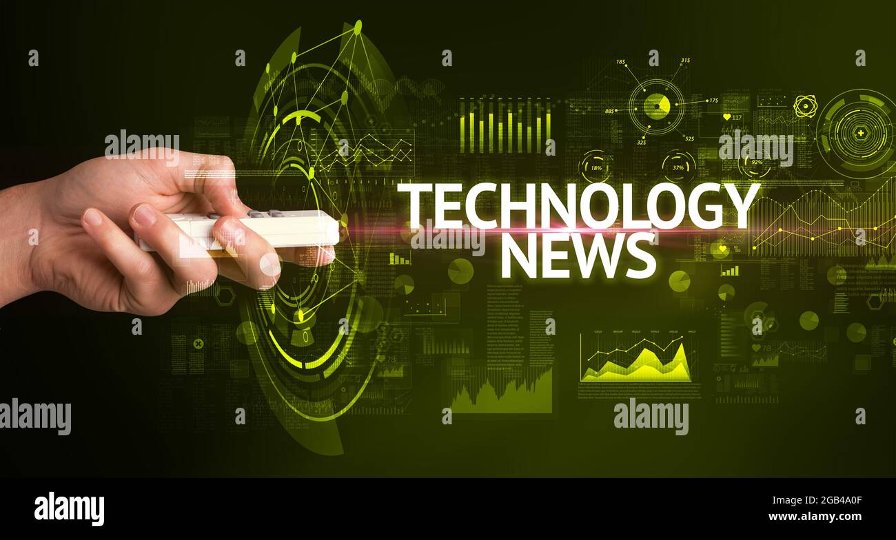 hand holding wireless peripheral, modern technology concept Stock Photo ...