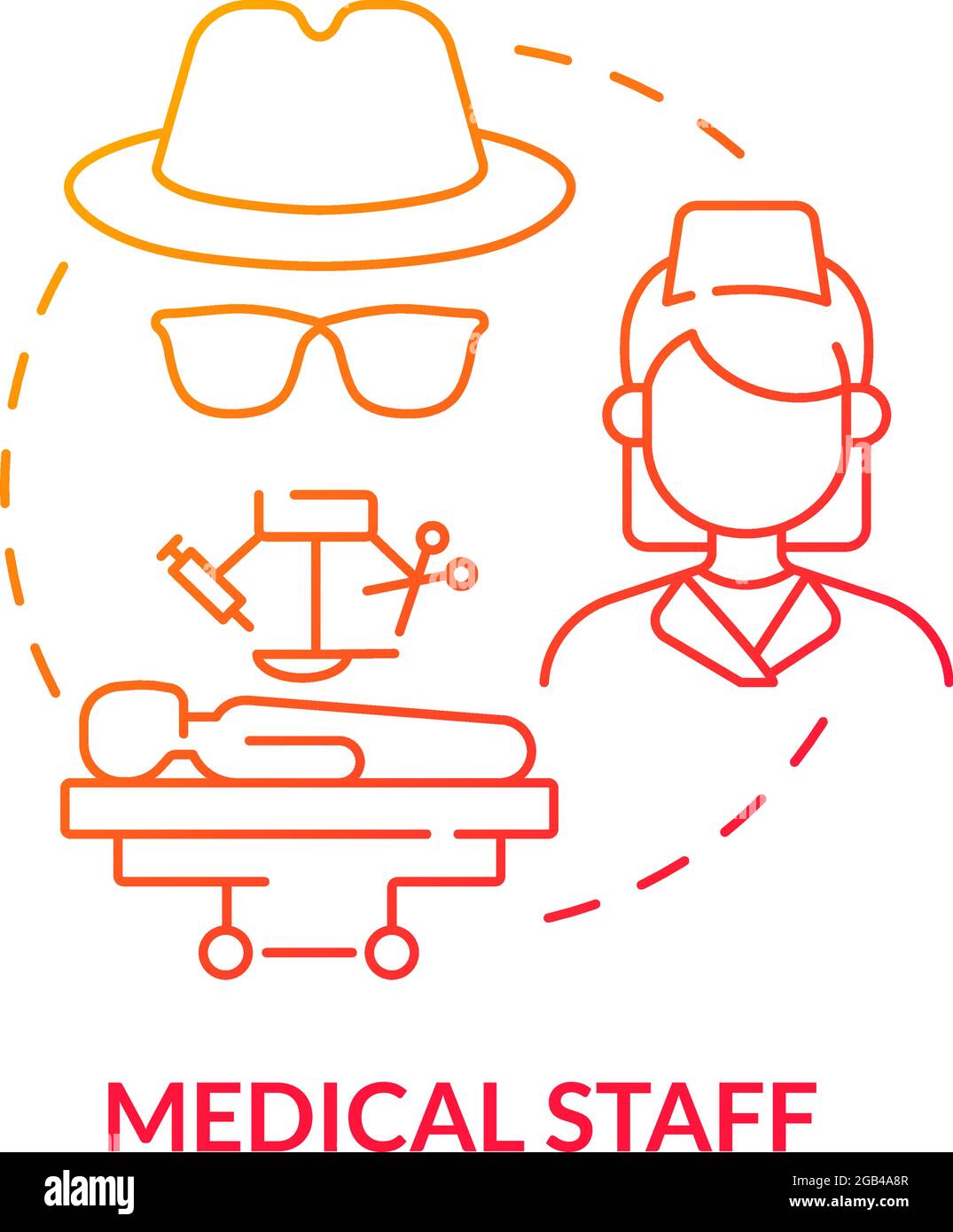 Medical staff red concept icon Stock Vector Image & Art - Alamy