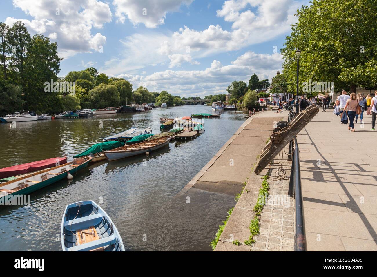 The riverside at Richmond upon Thames, Surrey,England,UK Stock Photo ...