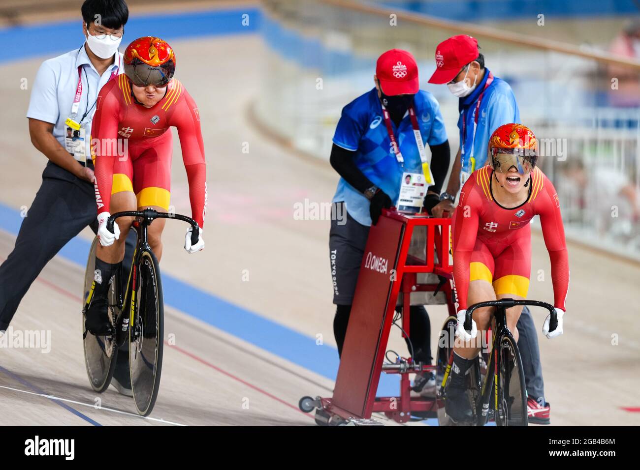 BAO Shanju (109) & ZHONG Tianshi (111) (CHN), AUGUST 2, 2021 - Cycling ...