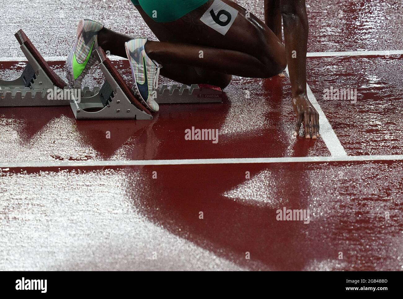 (210802) -- TOKYO, Aug. 2, 2021 (Xinhua) -- Janieve Russell of Jamaica ...