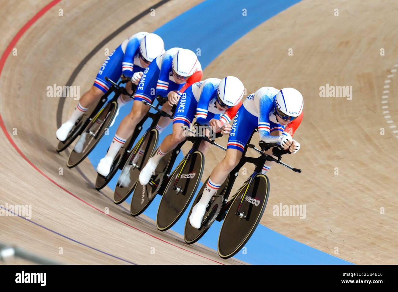 Team France (FRA), AUGUST 2, 2021 - Cycling : Women's Team Pursuit ...