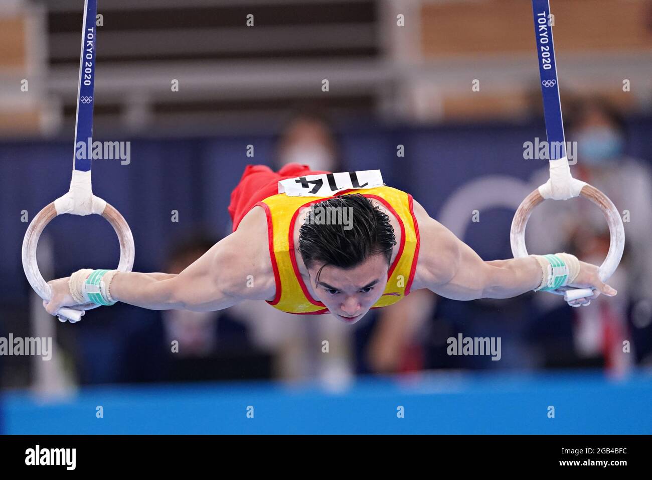 Tokyo, Japan. 02nd Aug, 2021. Yang Liu, of China, performs on the Still ...