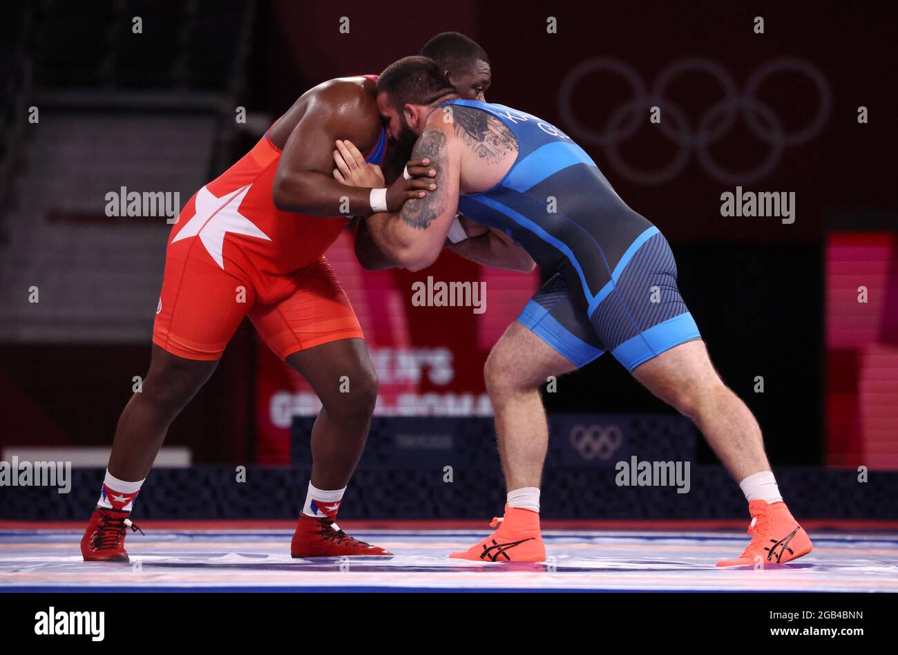 Chiba, Japan. 02nd Aug, 2021. Wrestling/Freestyle: Olympia, 130 kg ...
