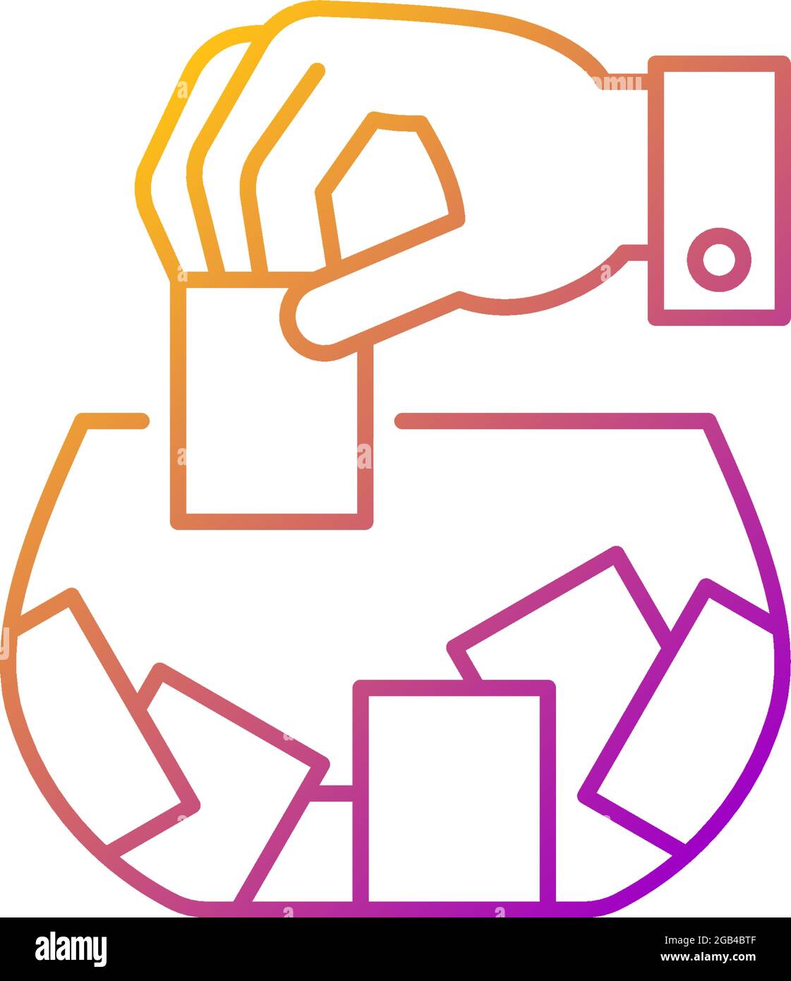 Raffle gradient linear vector icon Stock Vector Image & Art - Alamy