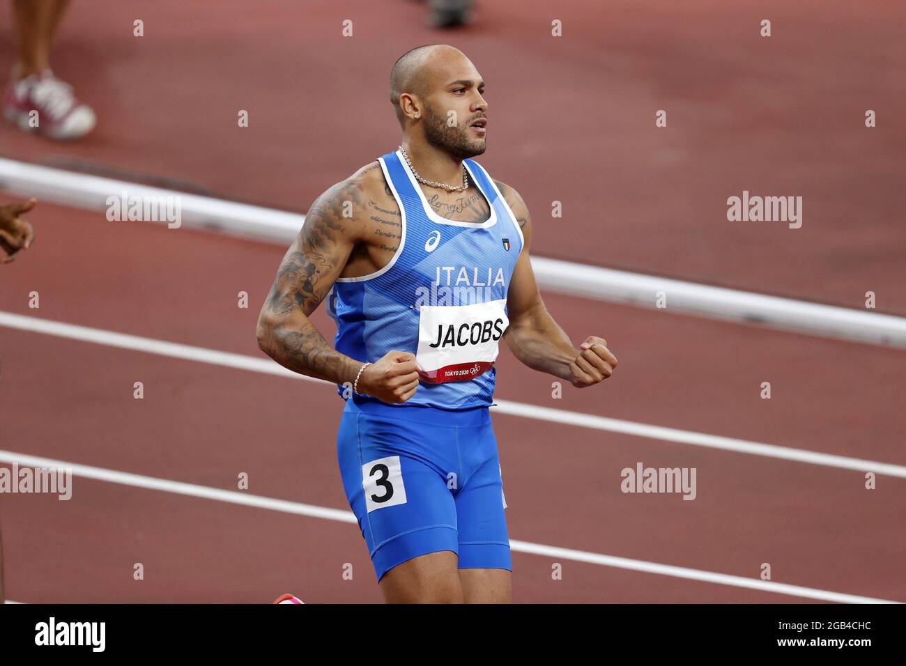 Jacobs Lamont Marcell Ita Gold Medal During The Olympic Games Tokyo