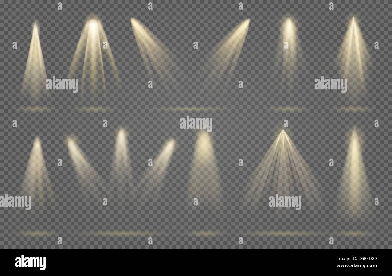 Spotlight rays collection Stock Vector Image & Art - Alamy