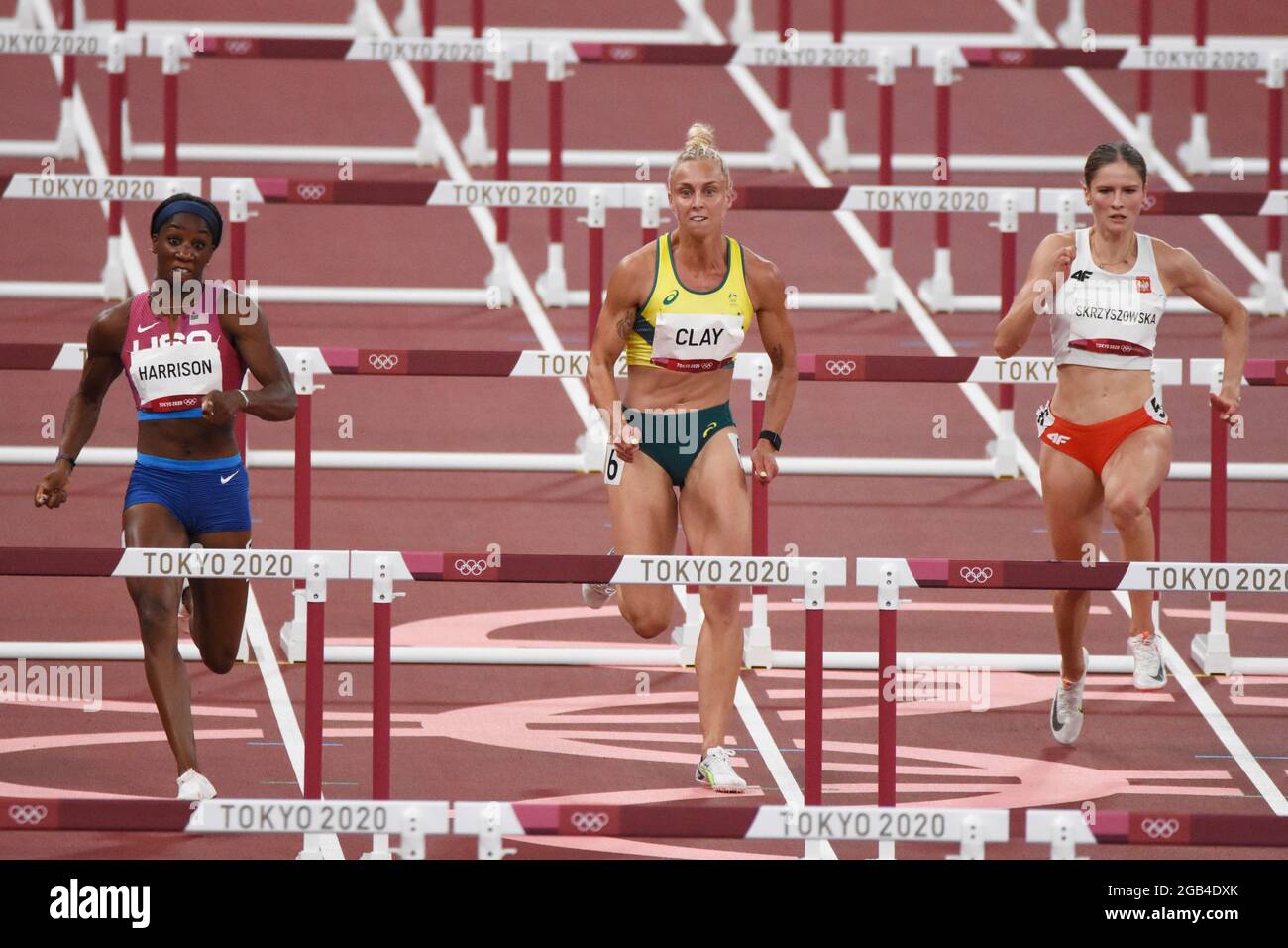 Kendra Harrison (USA), Liz Clay (AUS), Pla Skrzyszowska (POL) compete ...
