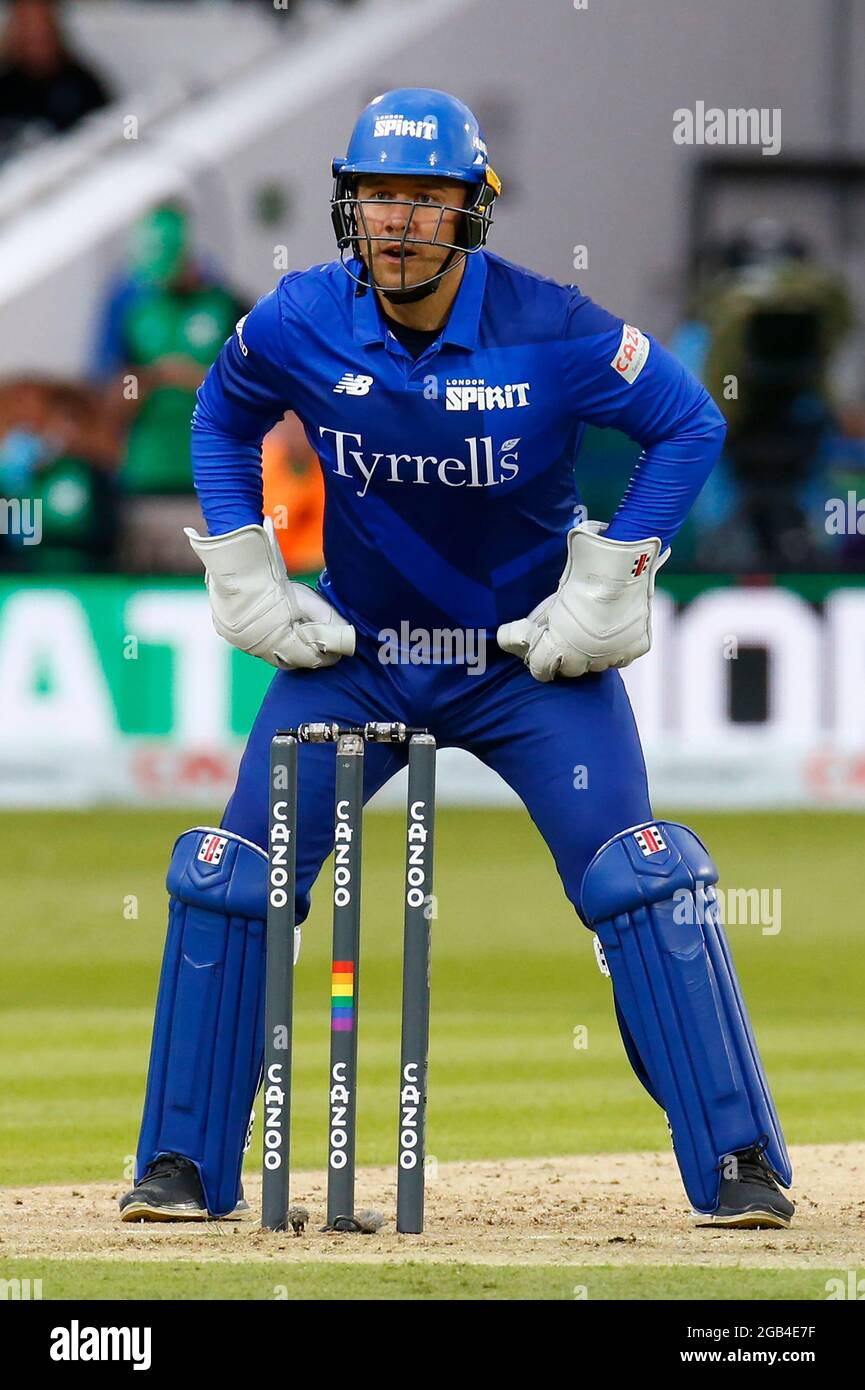 LONDON, ENGLAND - AUGUST 01: Adam Rossington of London Spirit during ...